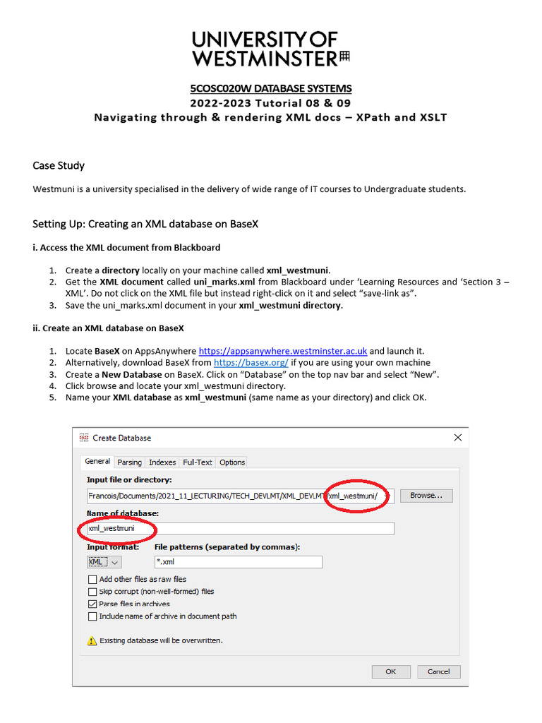 22 5COSC020W TUT08&9 XPath-XSLT | PDF