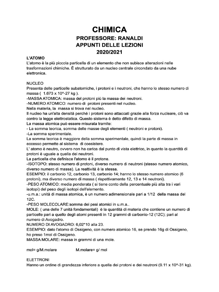 Chimica - PDF - Lilik Cloud | PDF