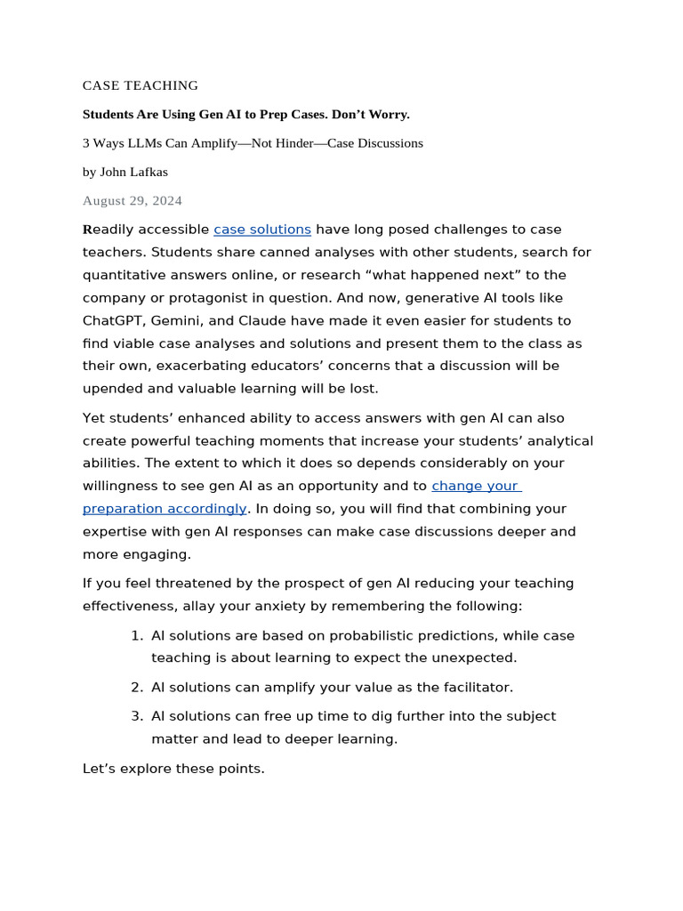 Chat GPT and Case | PDF