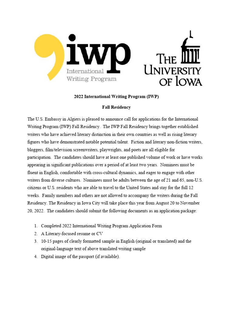 IWP-2022ANNOUCEMENTENGFRench | PDF