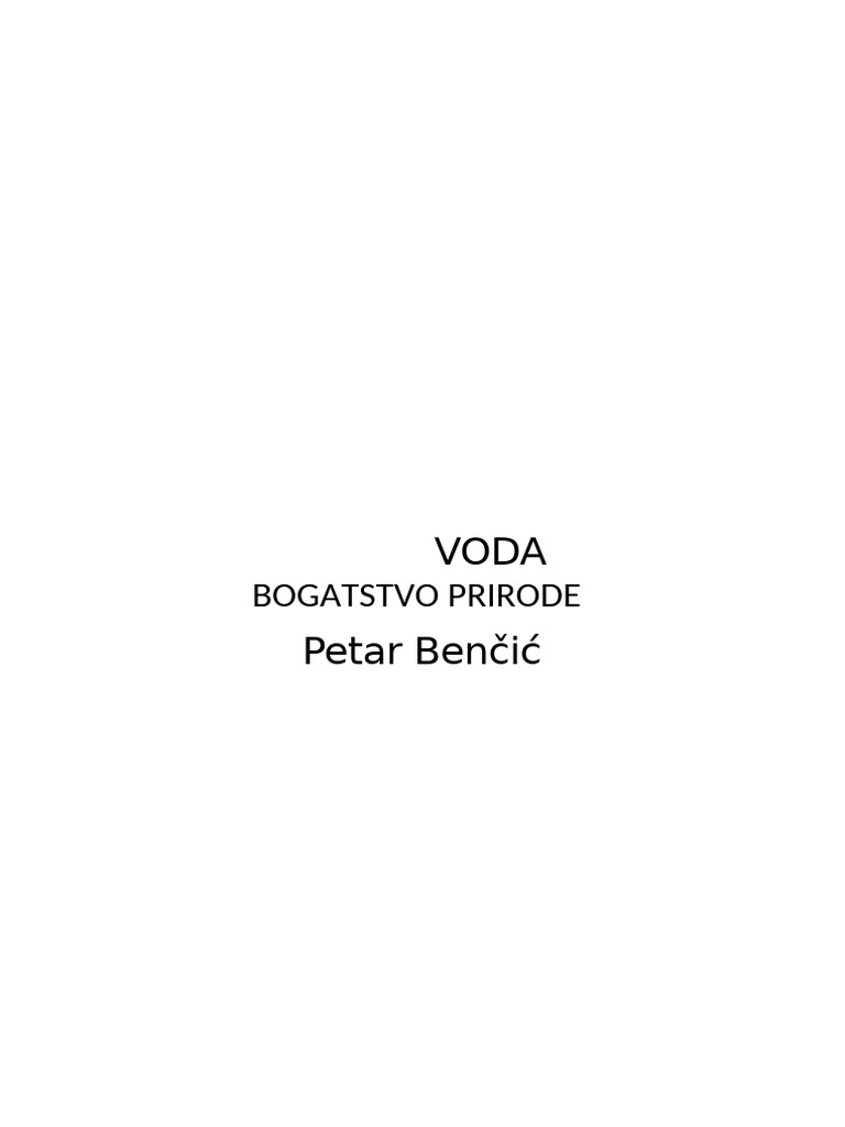VODA | PDF