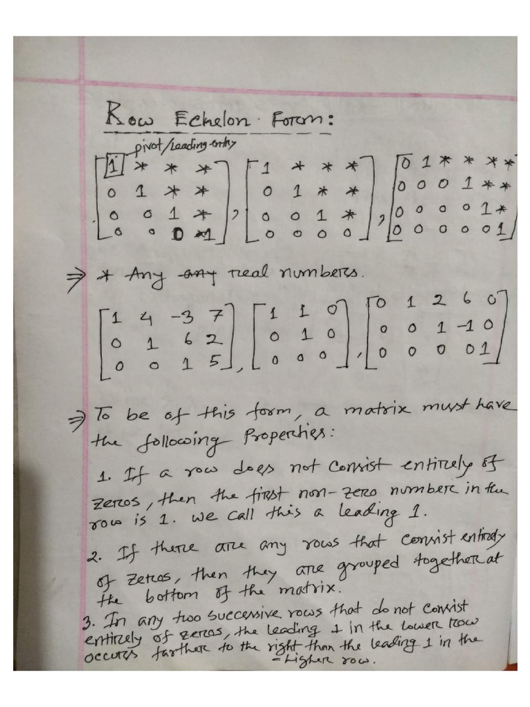Rank and echelon form | PDF