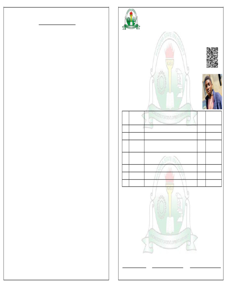 Exam Card - SECOND SEMESTER, 2023 - 2024 | PDF | Computing | Computer Science