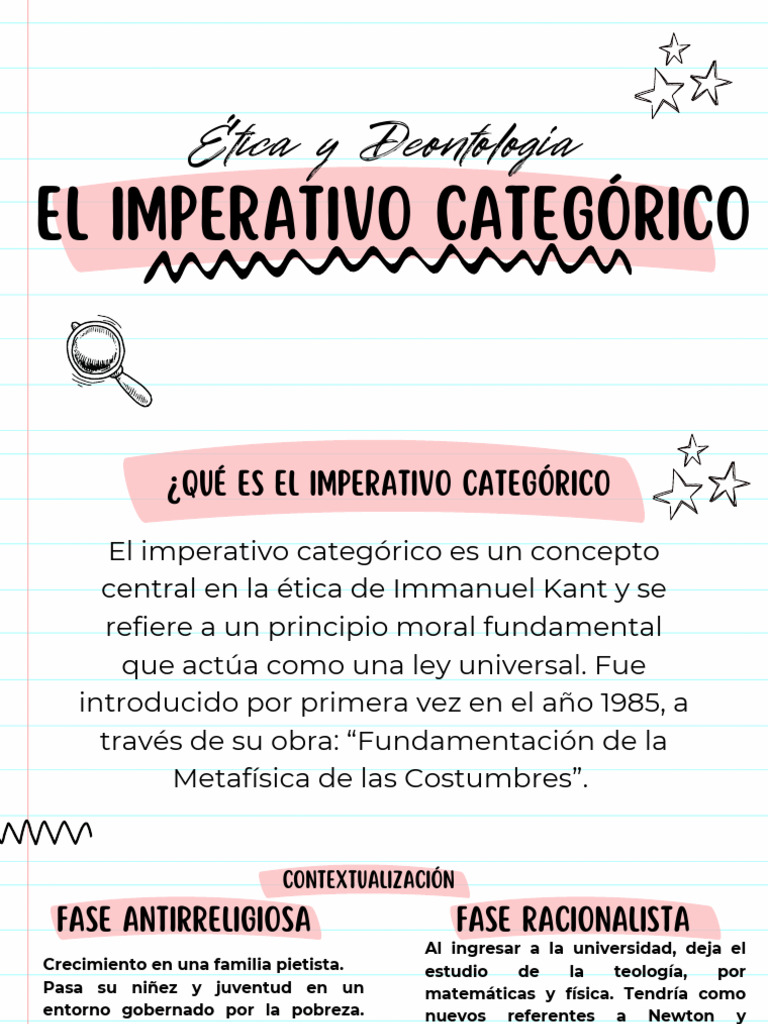 Ética Kantiana: Imperativo Categórico | PDF | Immanuel Kant | Filosofía