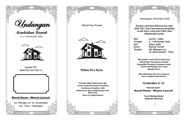 Undangan Rumah | PDF