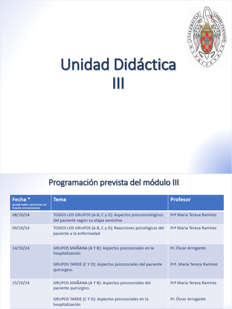 Unidad Didáctica III 2024-2025 - 241004 - 175731 | PDF