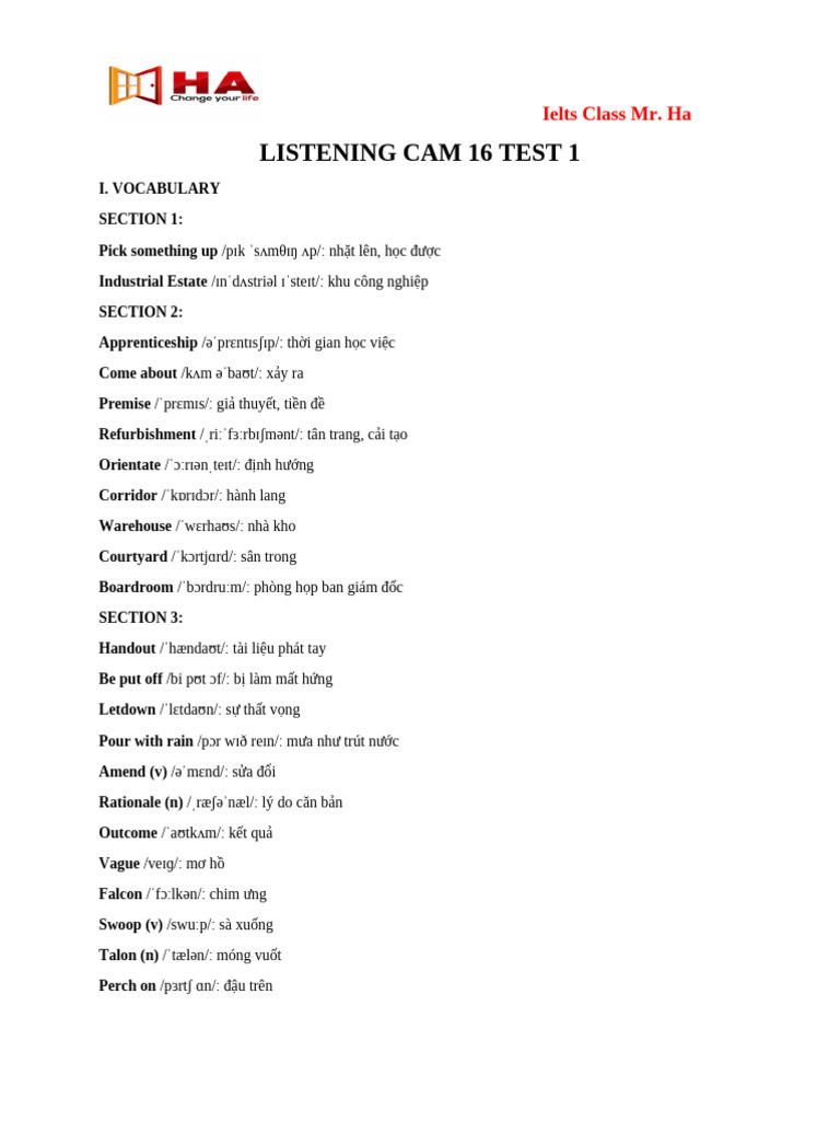 Cam 16 Test 1 | PDF