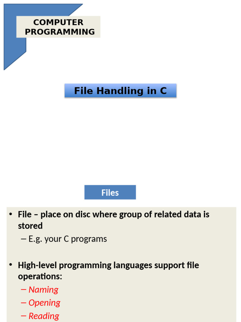 8 Fileshandling | PDF