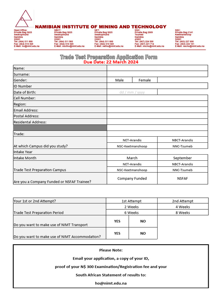 TTP-Application March 2024 | PDF