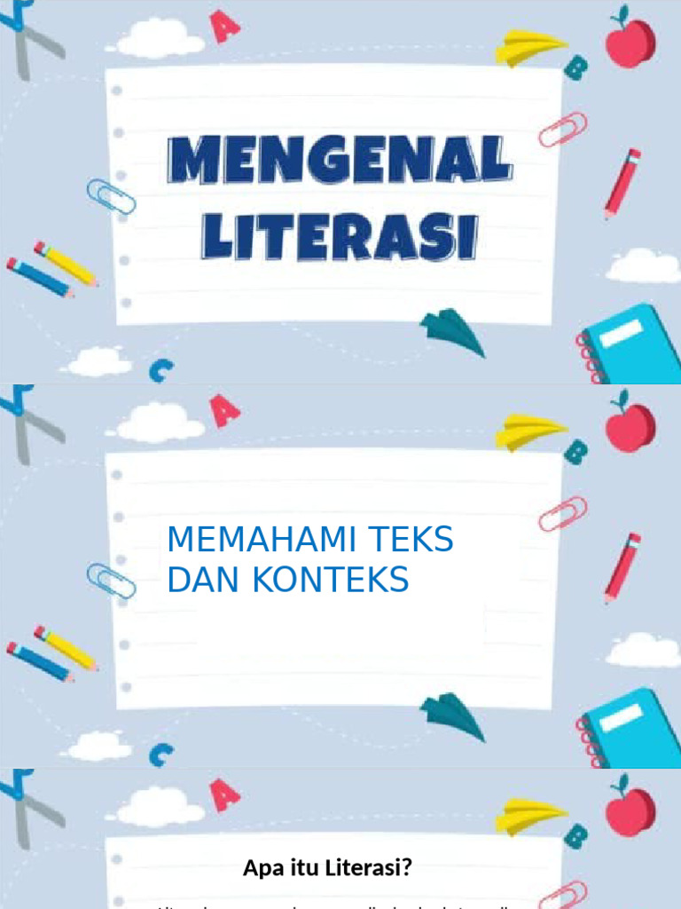 Mengenal Literasi | PDF