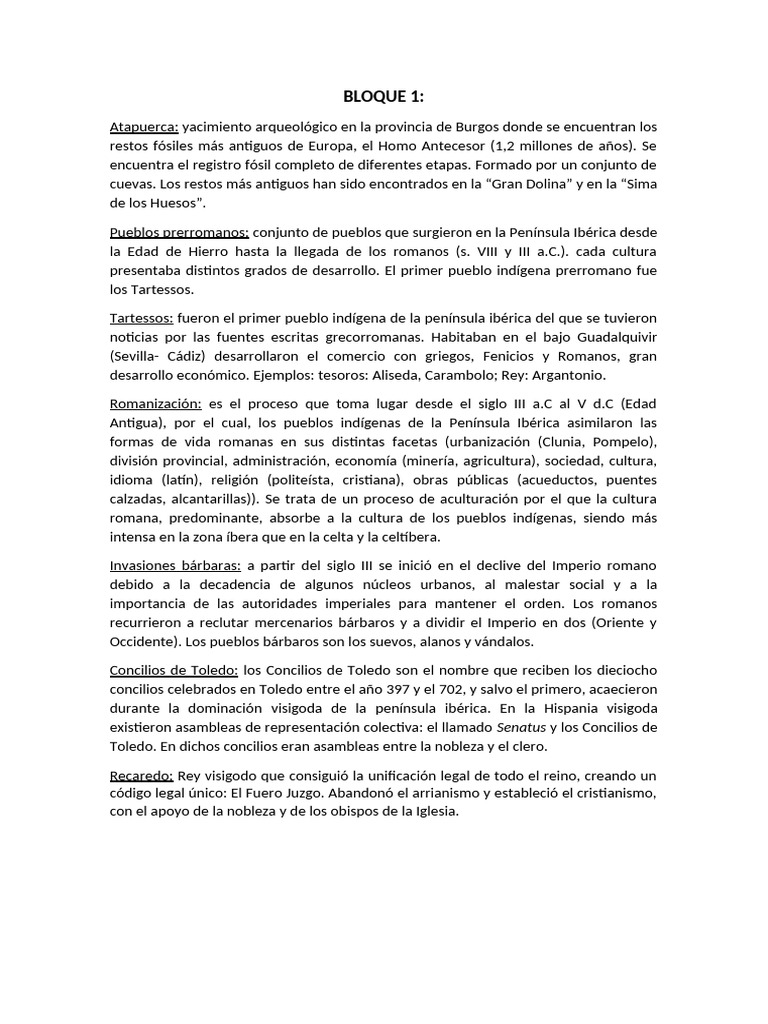 BLOQUE 1 y 2 (Definiciones) | PDF