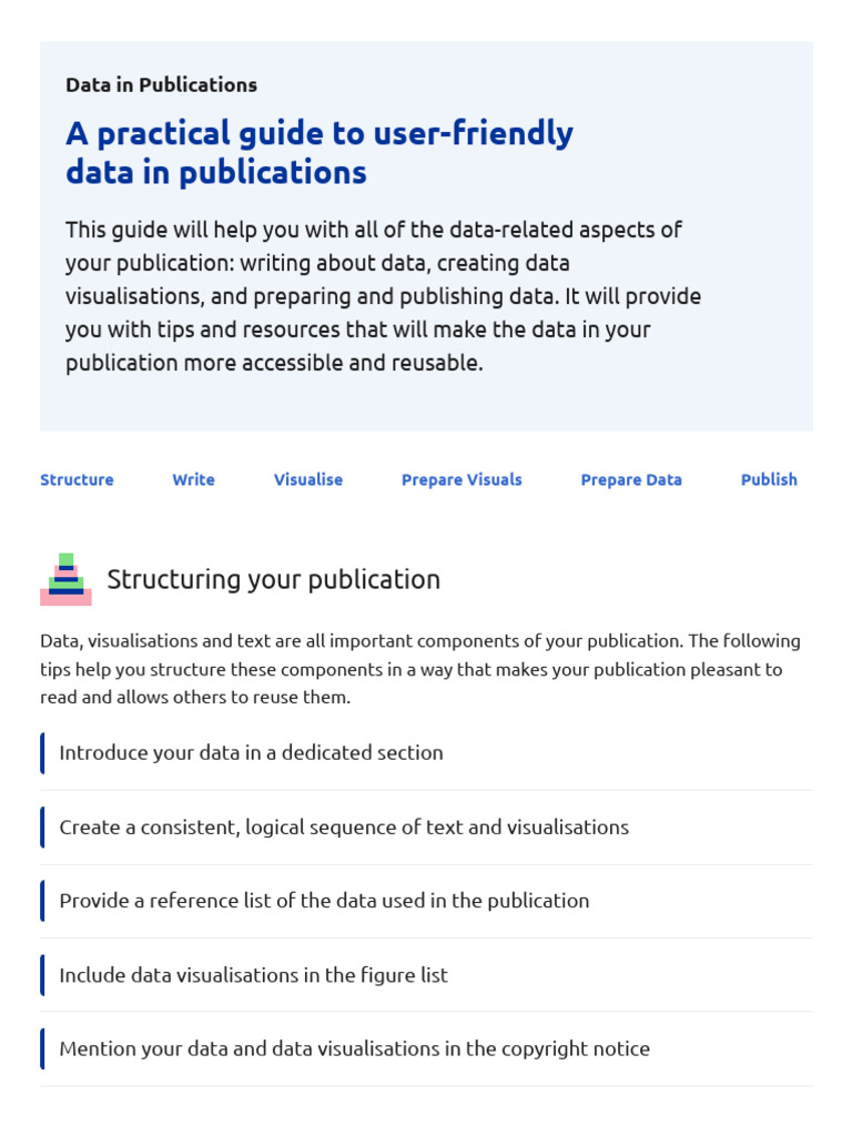 2022 Data in Publications Guide | PDF