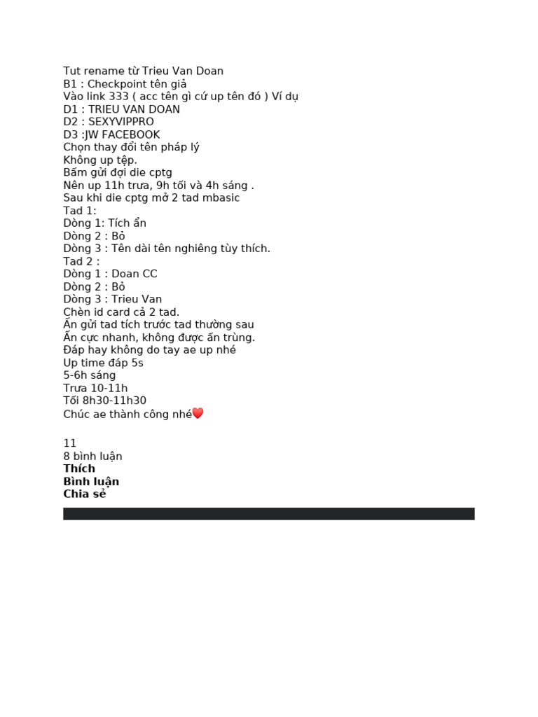 Tut Rename T Trieu Van Doan | PDF