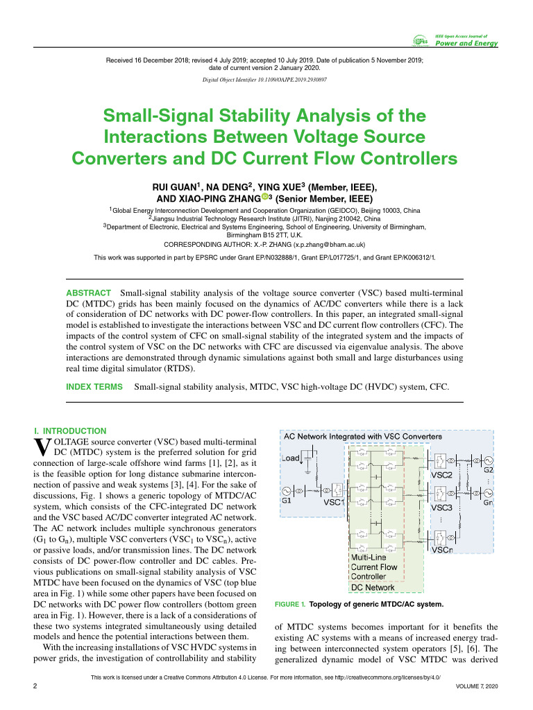 Small-Signal Stability Analysis of The Interaction | PDF | Stability Theory | Technology ...