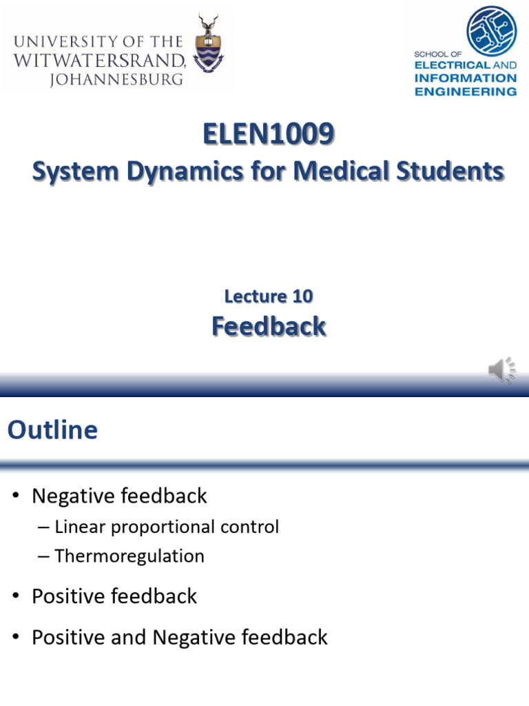 ELEN1009A-2020_Lecture10-Feedback | PDF