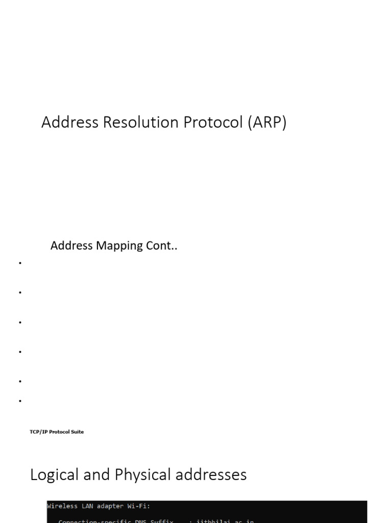 ARP and RARP Notes CN | PDF