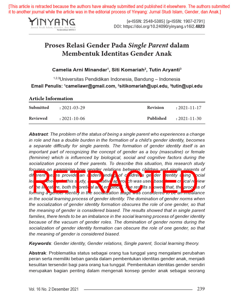 Referensi 3 Sosialisasi Di Lingkungan Keluarga Single Parent | PDF