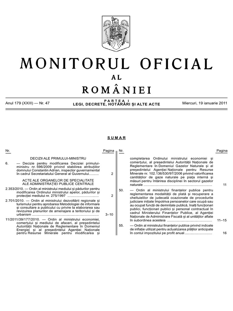 Ordin MDRT 2701 - 2011 - Metodologie Consultare Publica | PDF