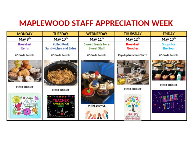Teacher Appreciation Week | PDF