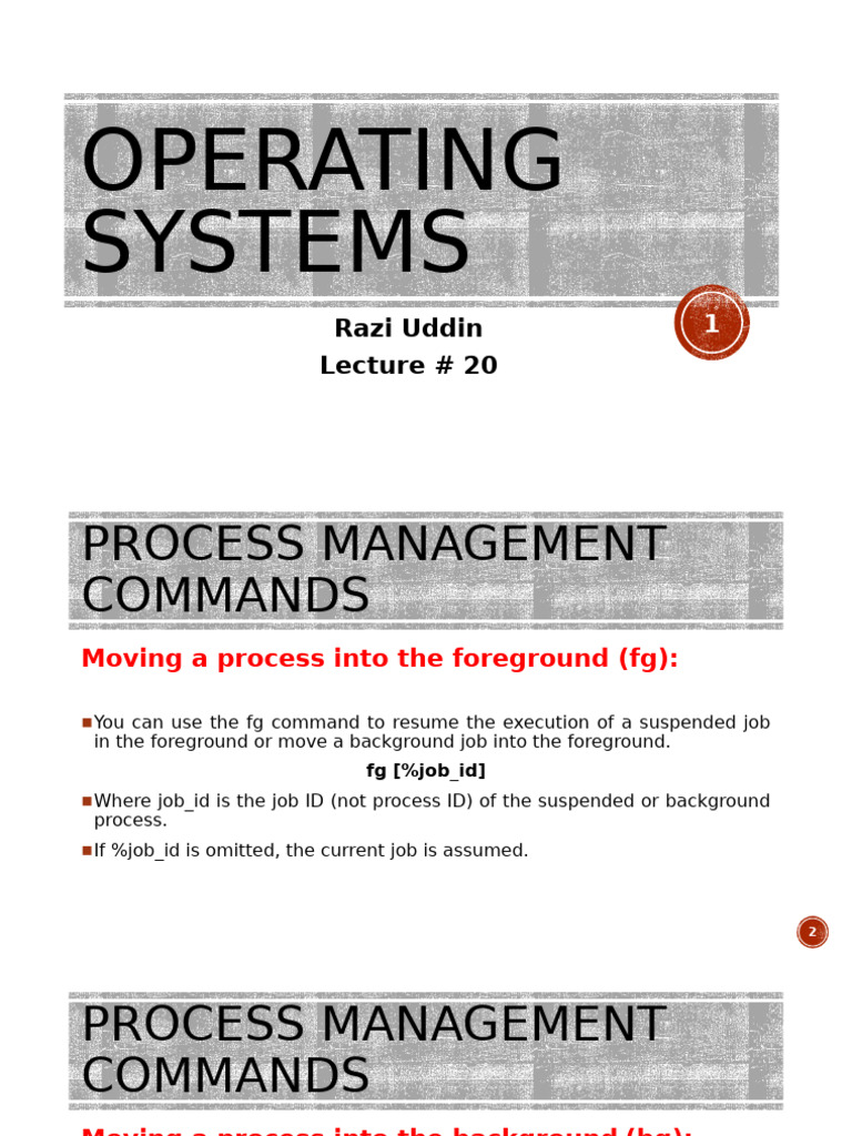 OS Lecture # 20 | PDF