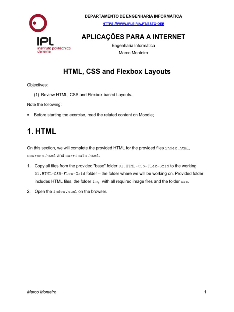 01.HTML CSS Flex | PDF