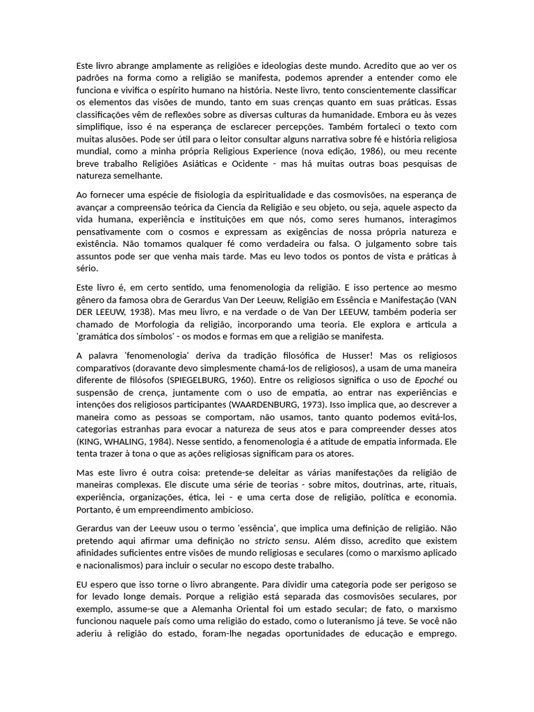 Introduçao - Dimensões Das Religioes - Ninam Smart | PDF