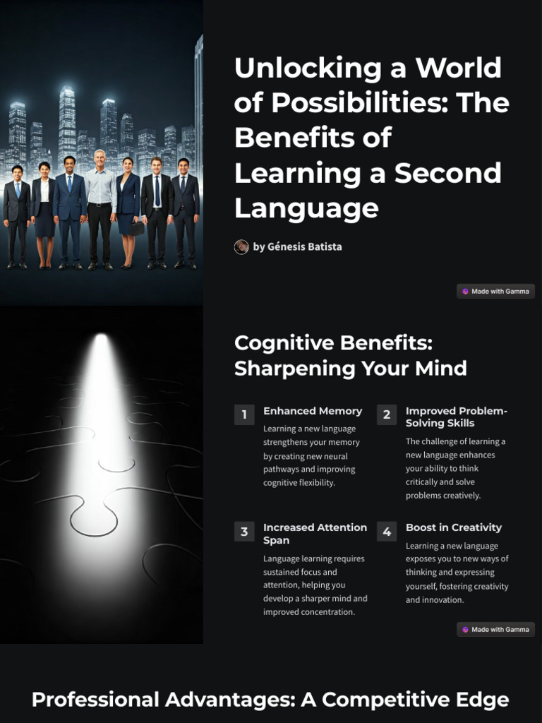 Unlocking A World Of Possibilities The Benefits Of Learning A Second