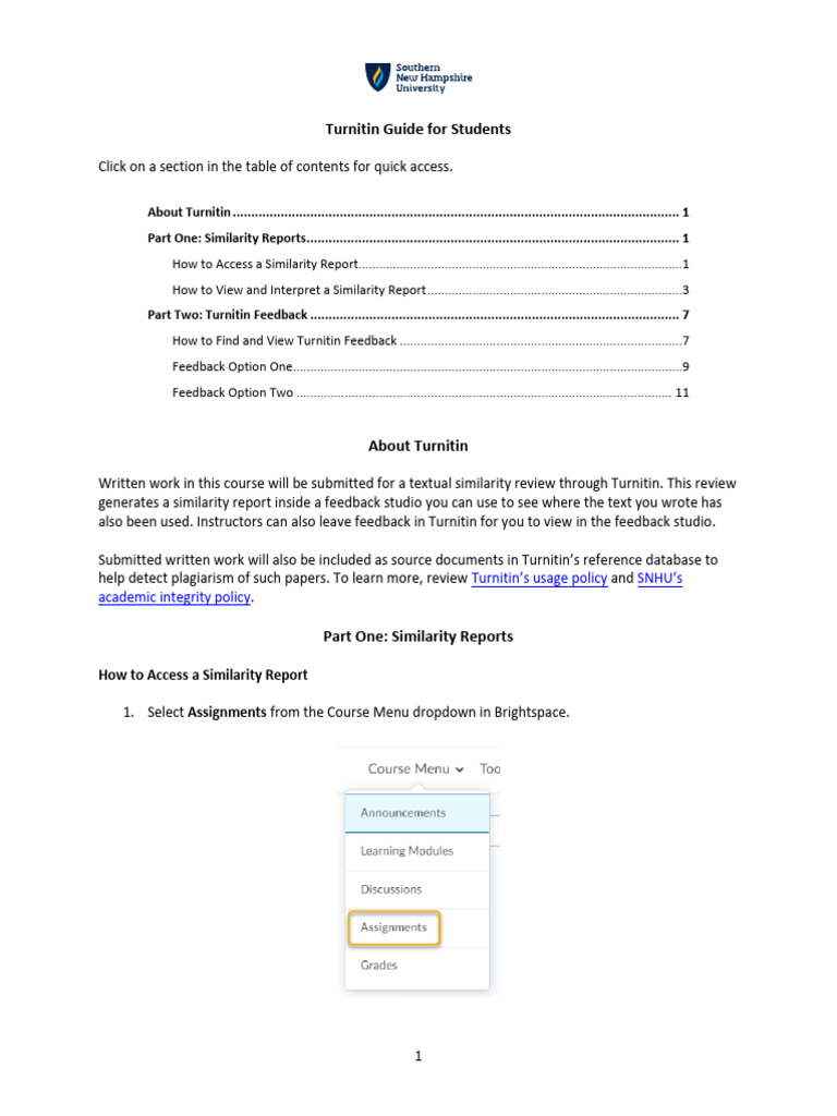 Turnitin Guide For Students | PDF | Turnitin | Software