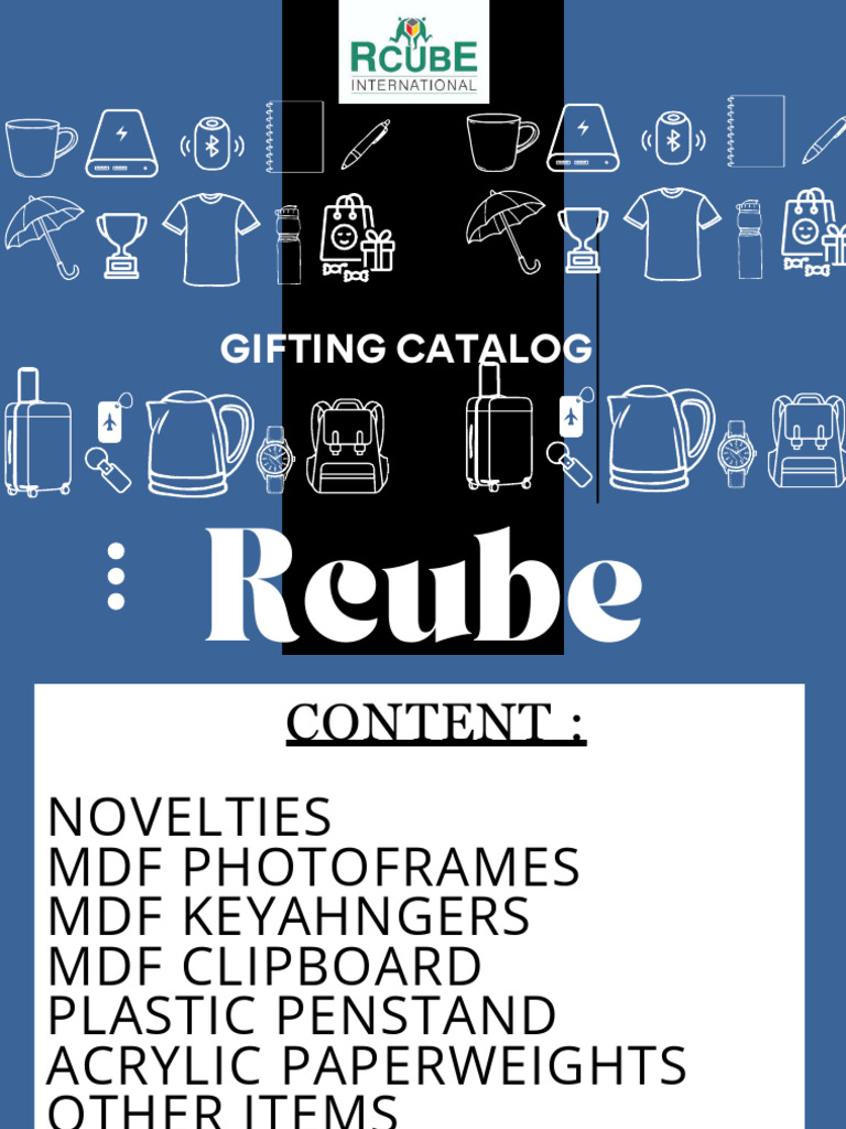 Rcube Promotional CATALOGUE - Compressed | PDF