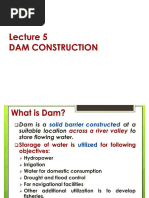 Lecture 5 - Dam Construction | PDF | Dam | Concrete