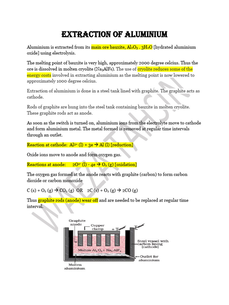 Aluminium Extraction | PDF