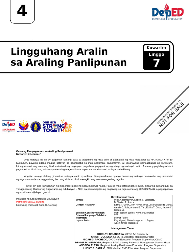 LE - AP 4 - Q1 - Week7 - Final | PDF