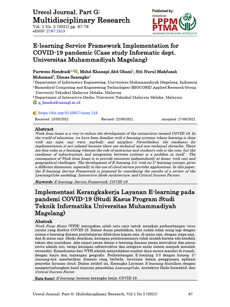 E Learning Service Framework Implementat | PDF