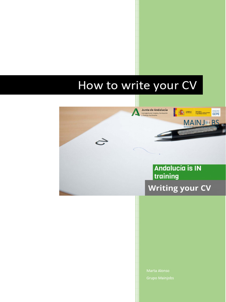 How To Write Your CV | PDF