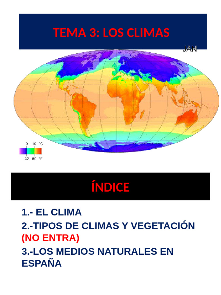 Tema 3 Los Climas | PDF | Clima | Ciencia y matemáticas