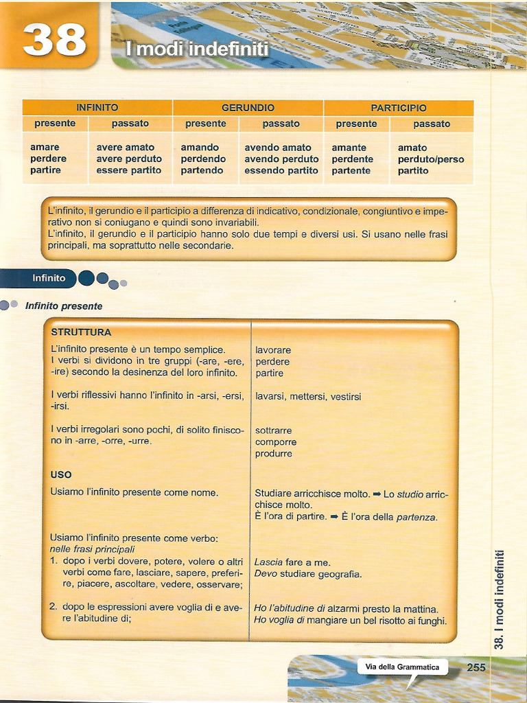 Infinito Presente e Passato Via Della Grammatica | PDF