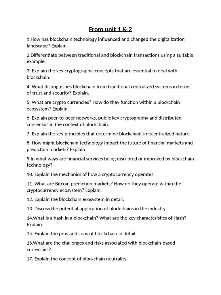 BCT Imp Questions | PDF