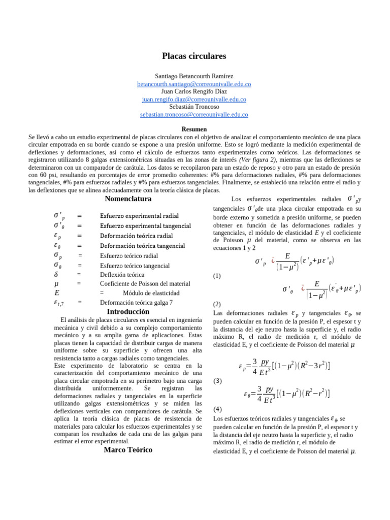 Lab 4 - Lab. Ing. Mec. I borrador | PDF