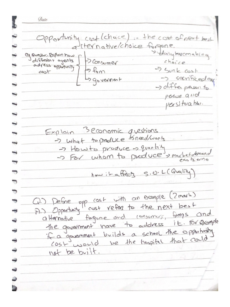 Eco Notes Unit 1 | PDF