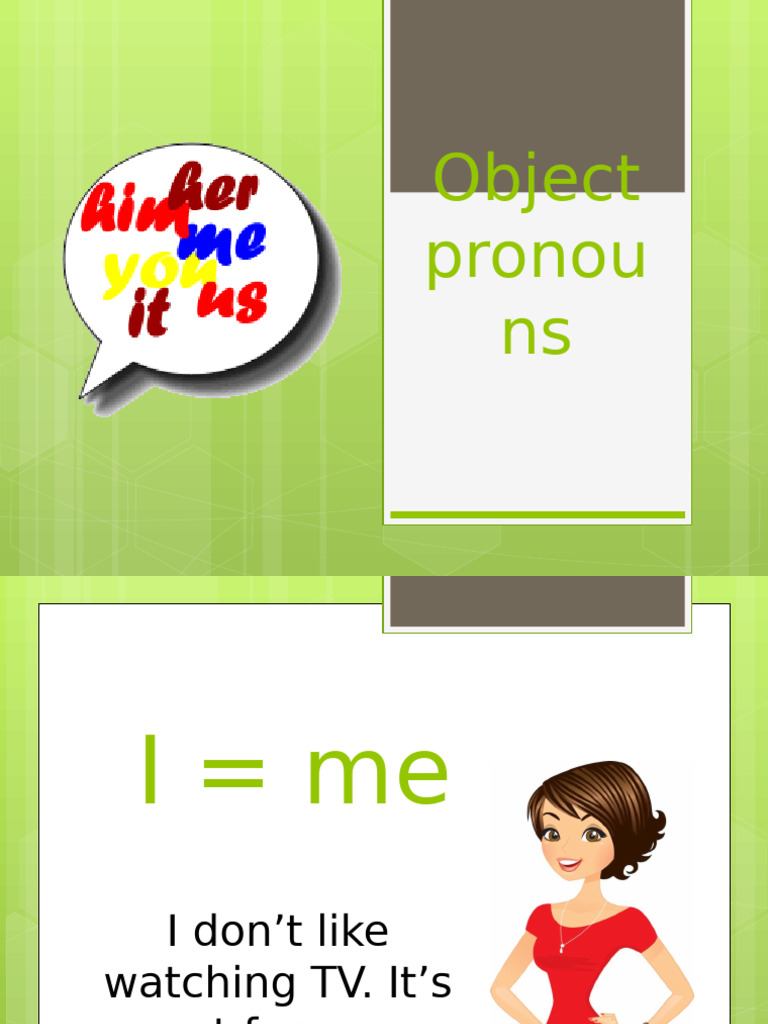 Object Pronouns Flashcards Grammar Guides - 78718 | PDF