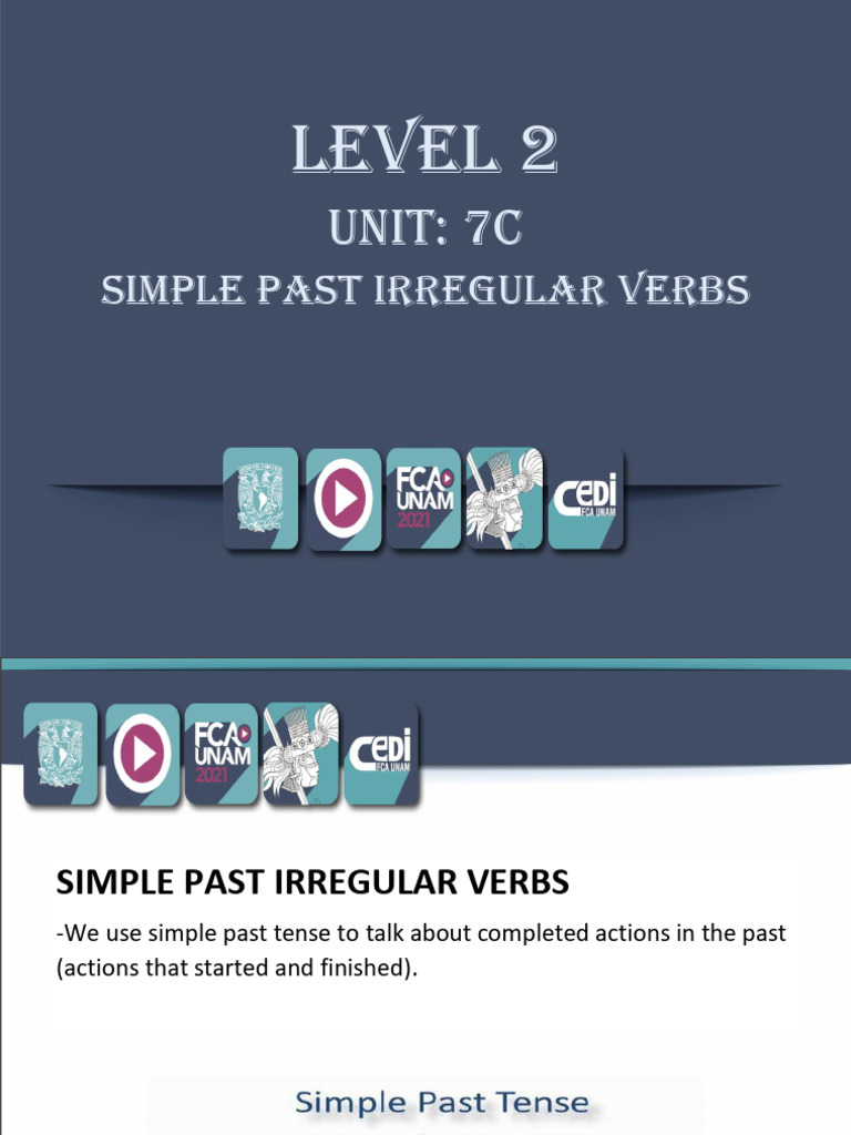 Level 2 Unit 1 Simple Past of Be | PDF