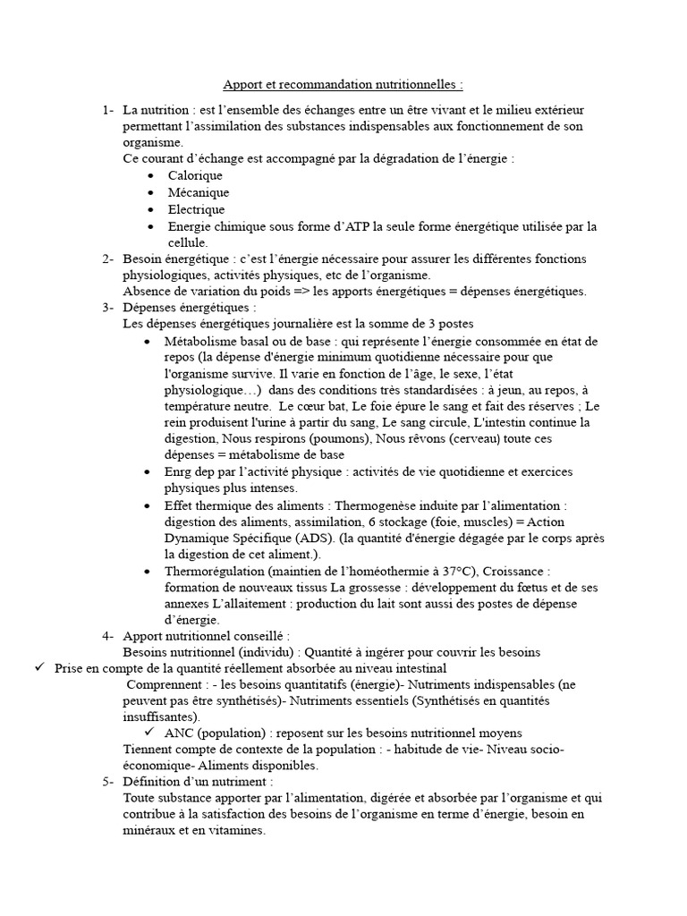 Chap1 Nutrition | PDF