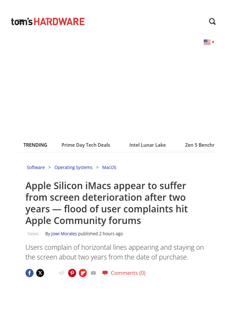 Apple Silicon Imacs Appear To Suffer From Screen Deterioration After ...