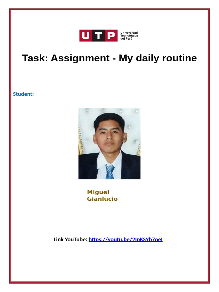 Task Presentation Week 1 Pdf