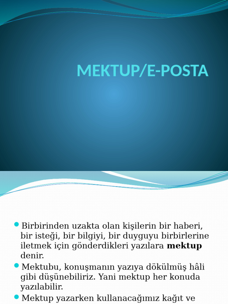 Mektup | PDF