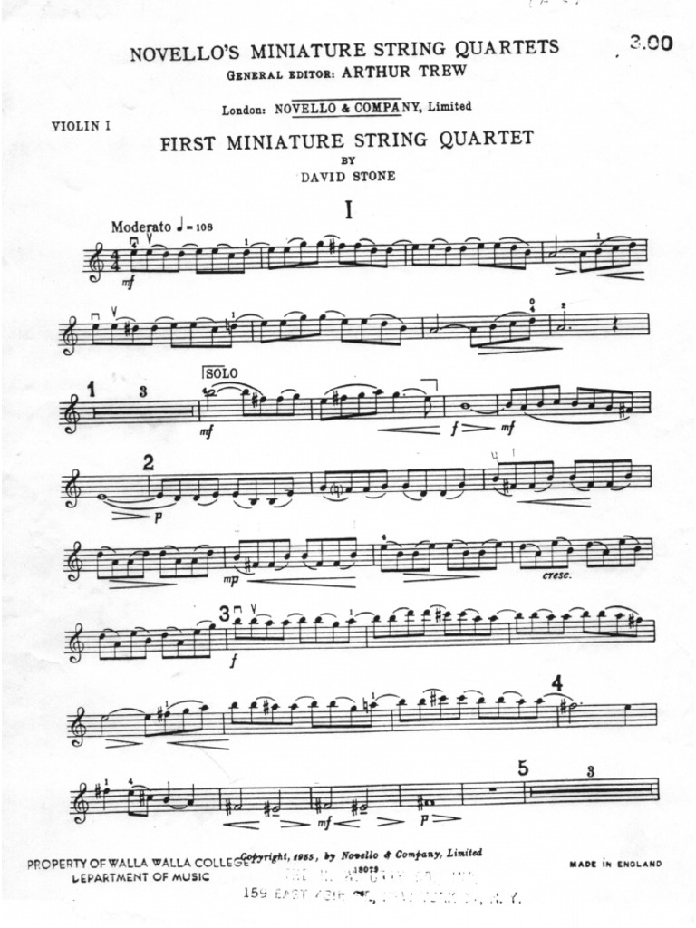 Violin 1 | PDF