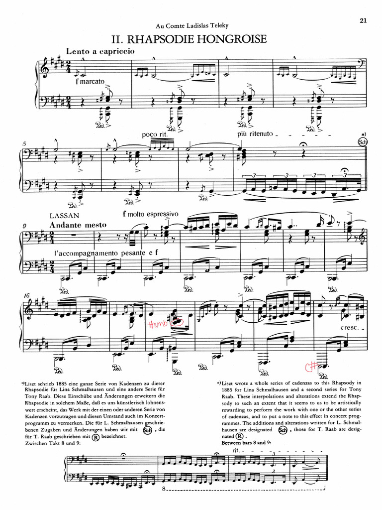 Hungarian Rhapsody No.2 | PDF