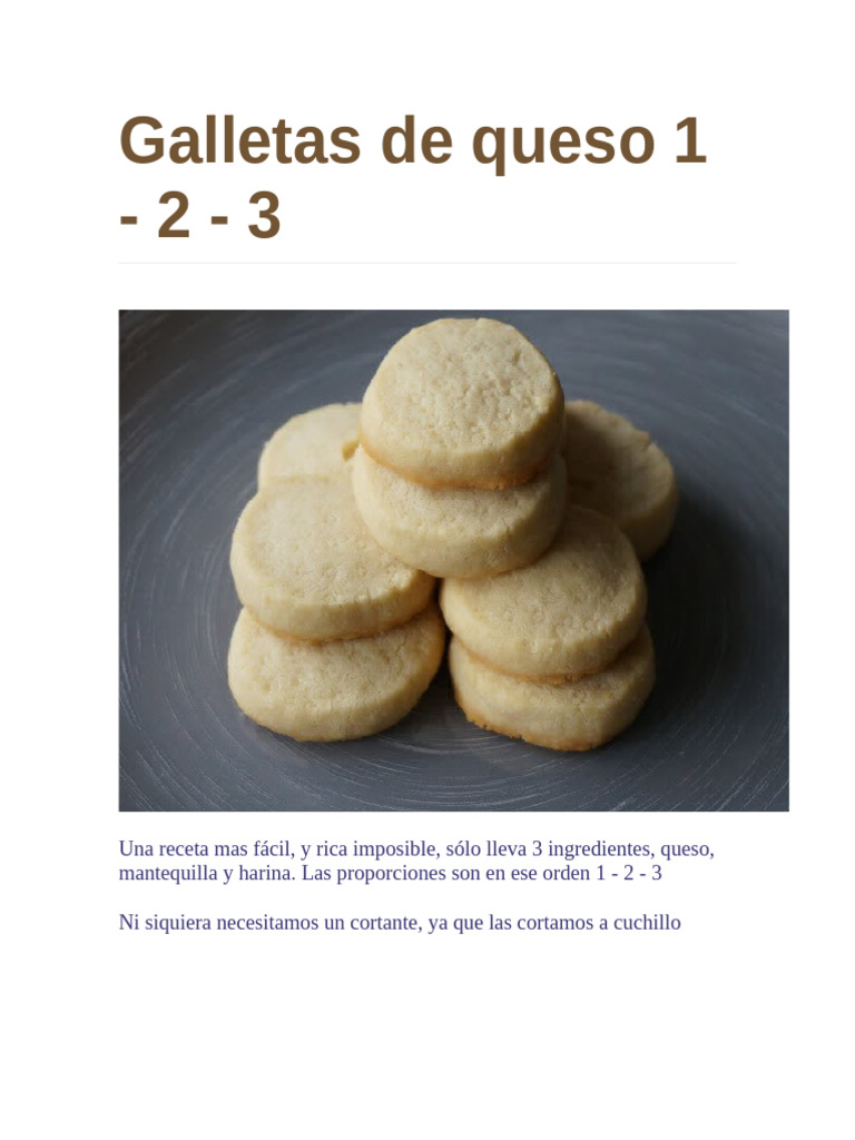 Galletas de queso 1 | PDF