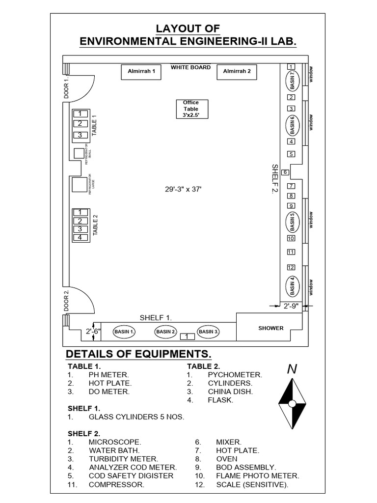 Envir Lab Layout-Model | PDF