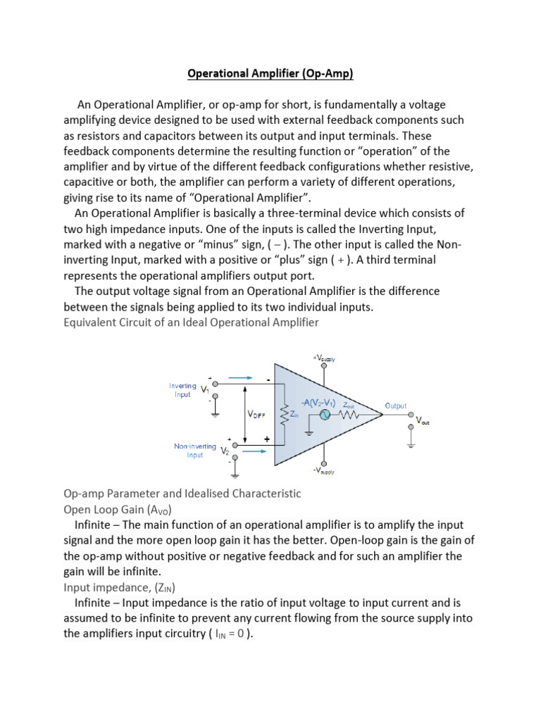 Op - Amp 01 | PDF